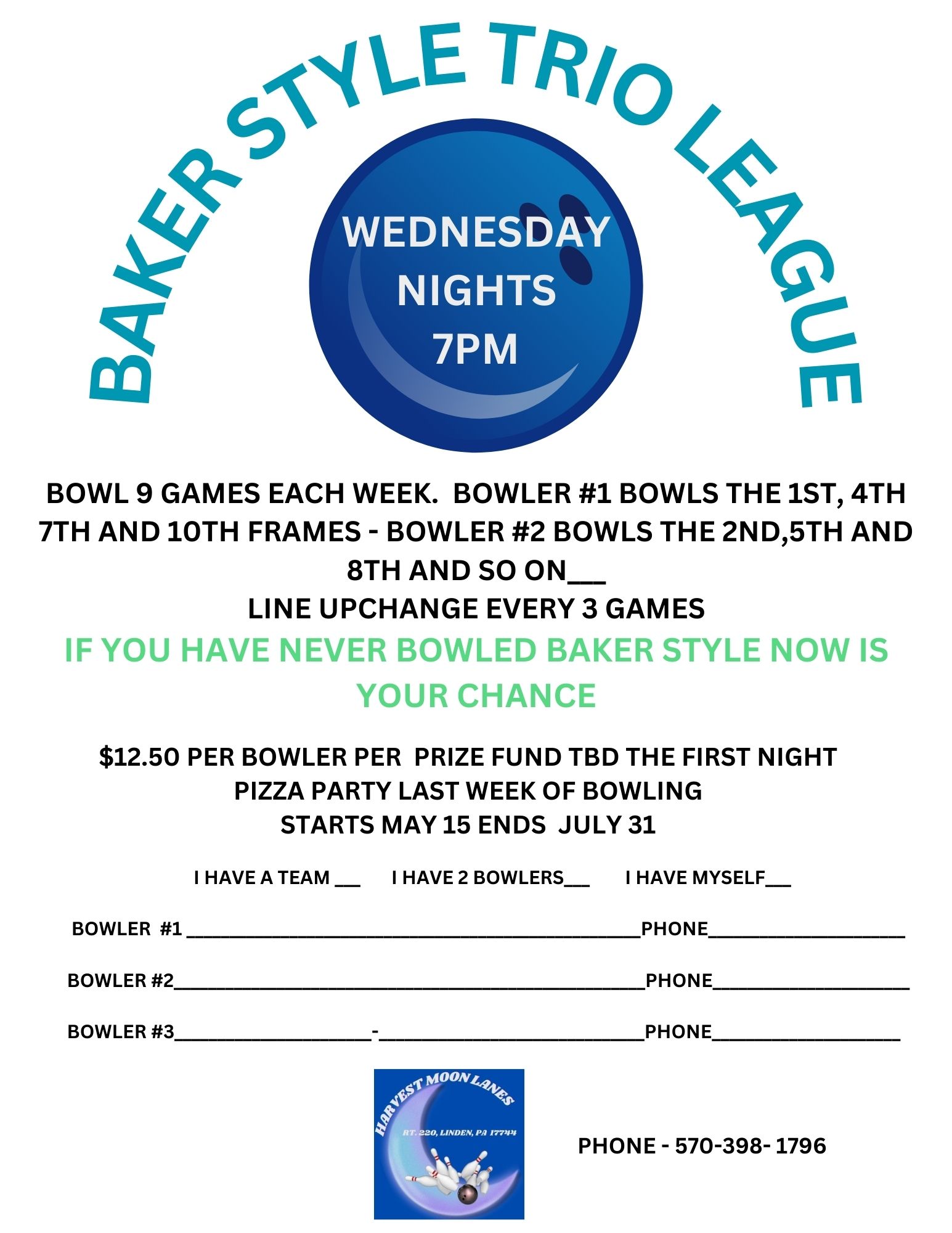 Harvest Moon Bowling > Leagues